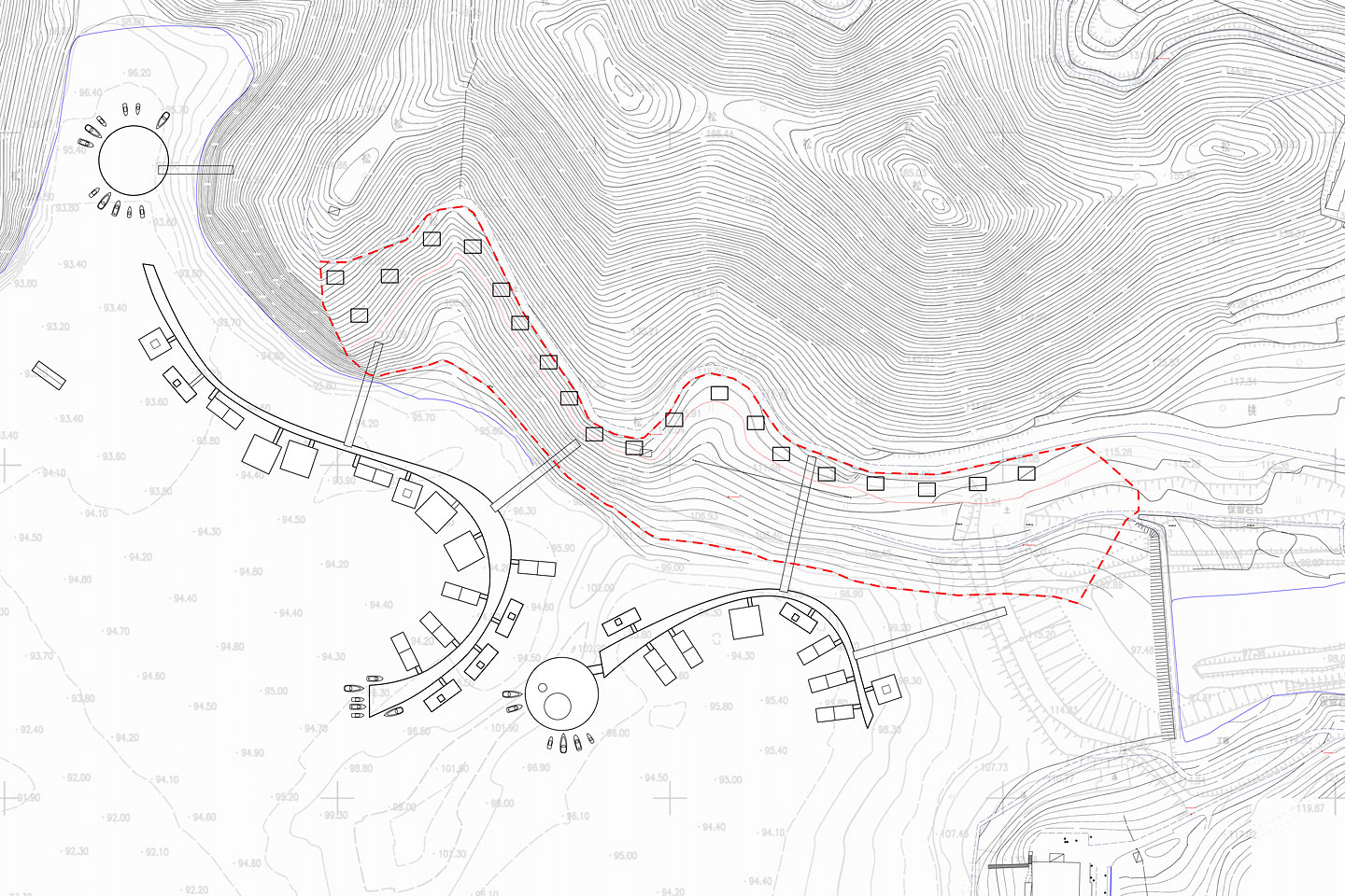Jinhai-Lake China, Masterplan for hillside houses | coop water house
